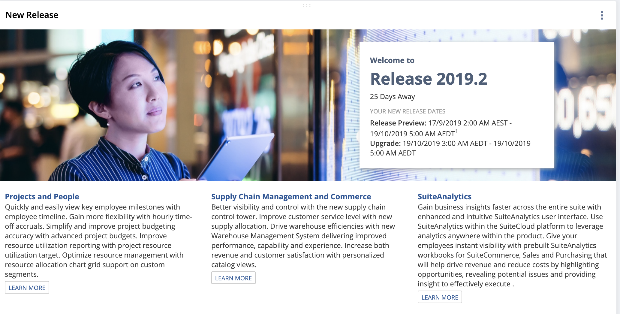 NetSuite Release 2019.2 AVT Release Preview - ERP Software Solutions NetSuite Release 2019.2 AVT Release Preview - ERP Software Solutions