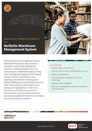 NetSuite for Manufacturing Companies - AVT Cloud ERP Solutions