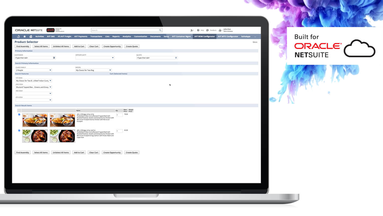 AVT Product Configurator & CPQ SuiteApp for NetSuite
