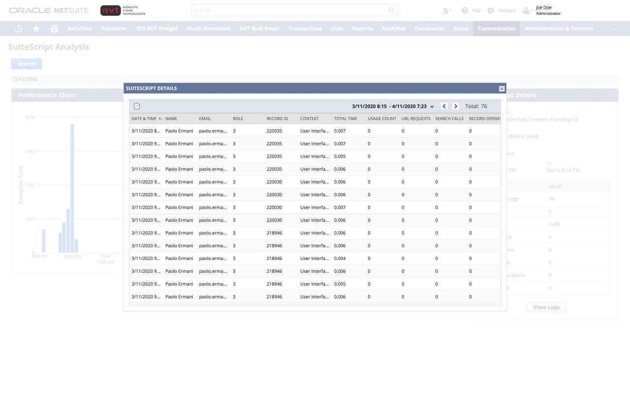 NetSuite Application Performance Management SuiteApp