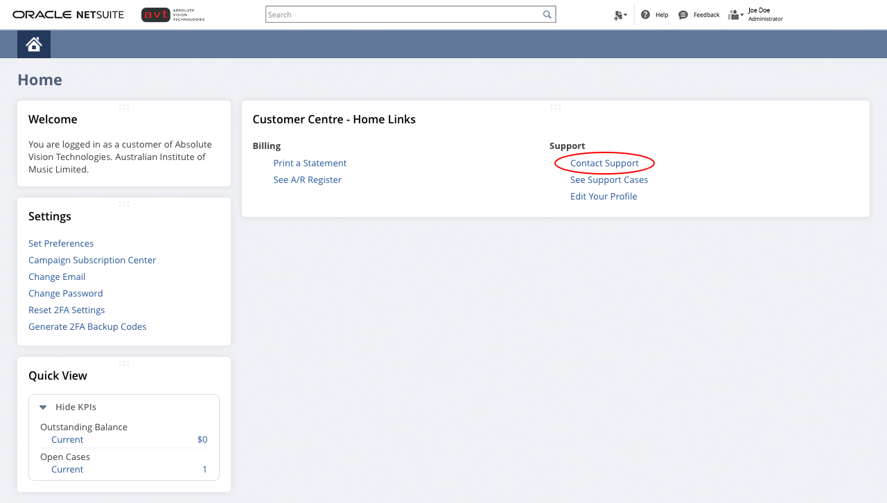 Online Support Case Form updated to AVT Customer Center